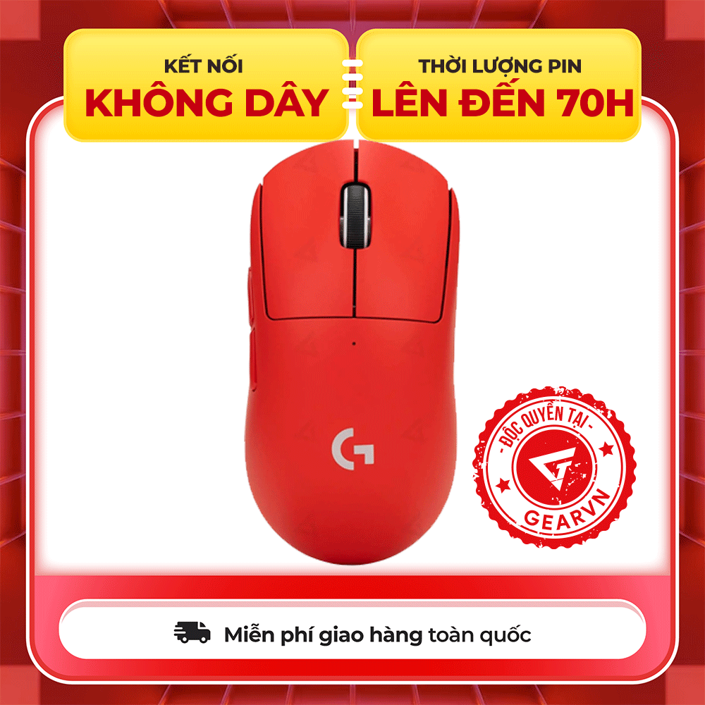 Chuột Logitech G Pro X Superlight Wireless Red chính hãng – GEARVN.COM