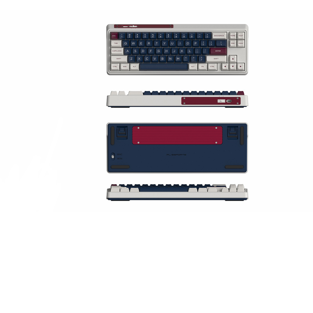 Bàn phím cơ FL-Esports CMK68SAM 3 Mode Wireless Metal Heart Kailh Jell ...