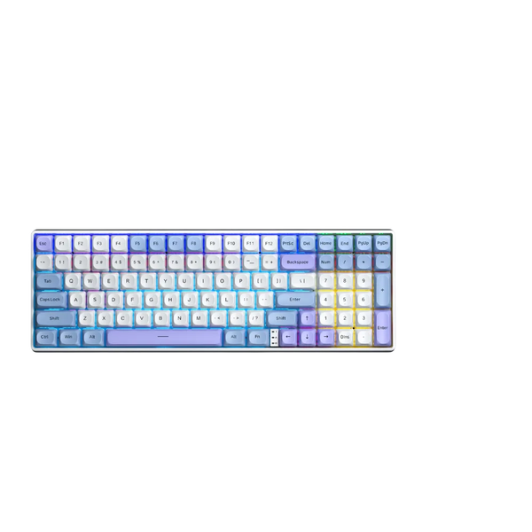 Bàn phím AULA S100 PRO TM (Xanh dương+trắng+tím/ Red switch) S100PRO01 ...