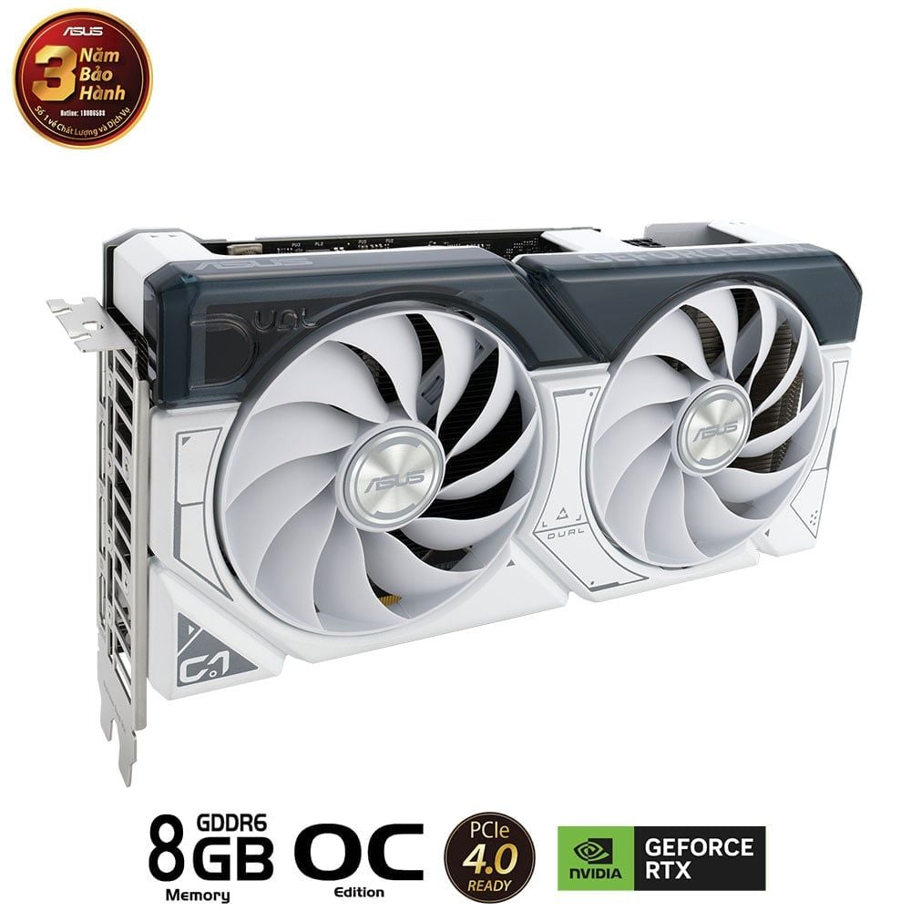 VGA ASUS Dual GeForce RTX 4060 Ti White OC Edition 8GB chính hãng – GEARVN.COM