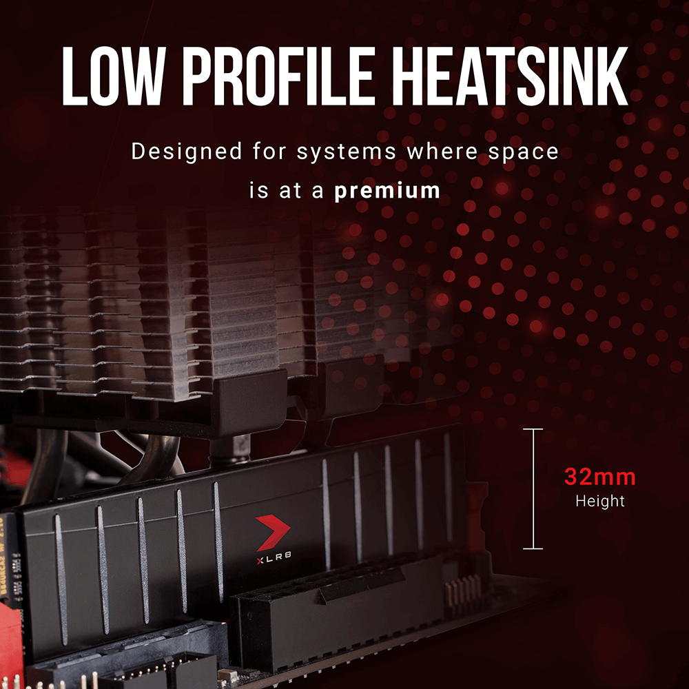 Ram PNY XLR8 Low Profile 1x8GB 3200 DDR4 chính hãng, giá rẻ – GEARVN.COM