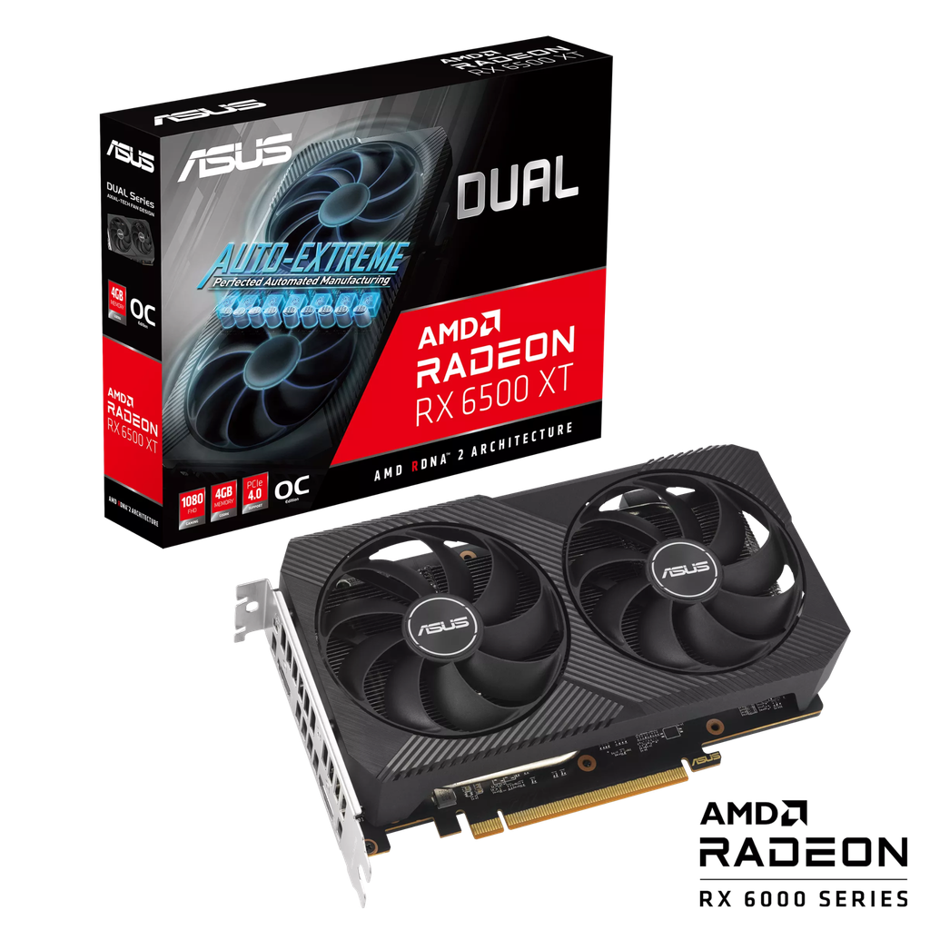 Card màn hình ASUS Dual Radeon RX 6500 XT V2 OC Edition 4GB GDDR6 – GEARVN.COM