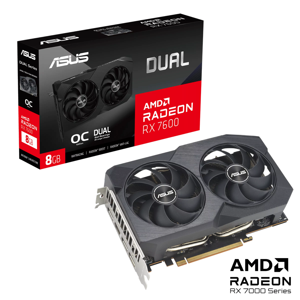 VGA ASUS Dual Radeon RX 7600 V2 OC 8GB (DUAL-RX7600-O8G-V2) giá tốt ...