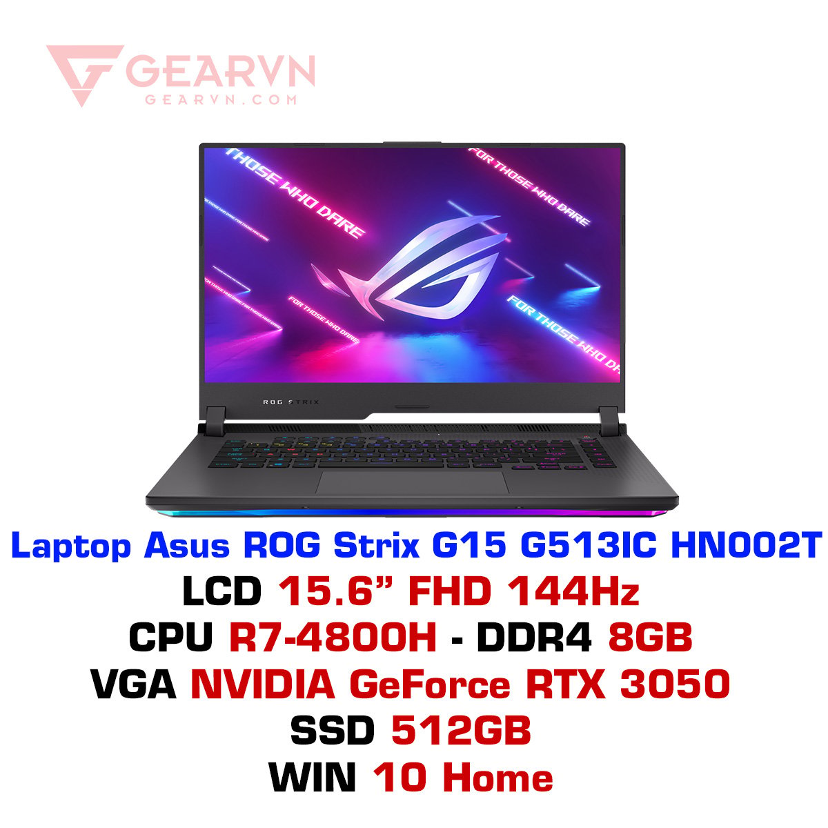 Laptop Gaming Asus ROG Strix G15 G513IC HN002T – GEARVN.COM
