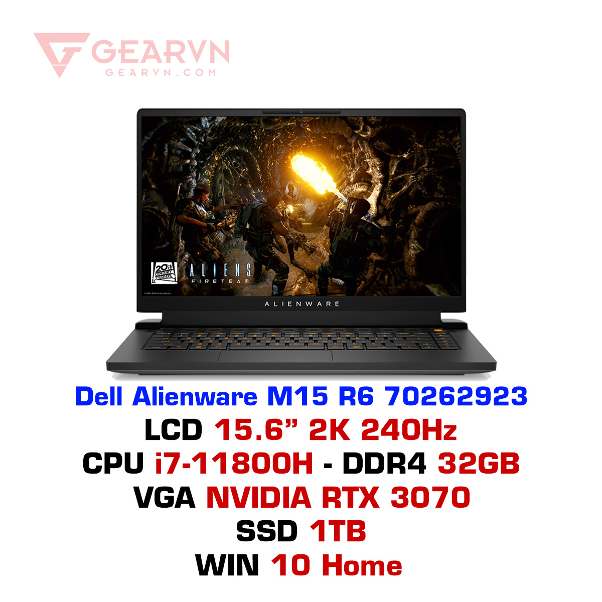 Laptop Gaming Dell Alienware M15 R6 70262923 Chính Hãng Gearvn Com