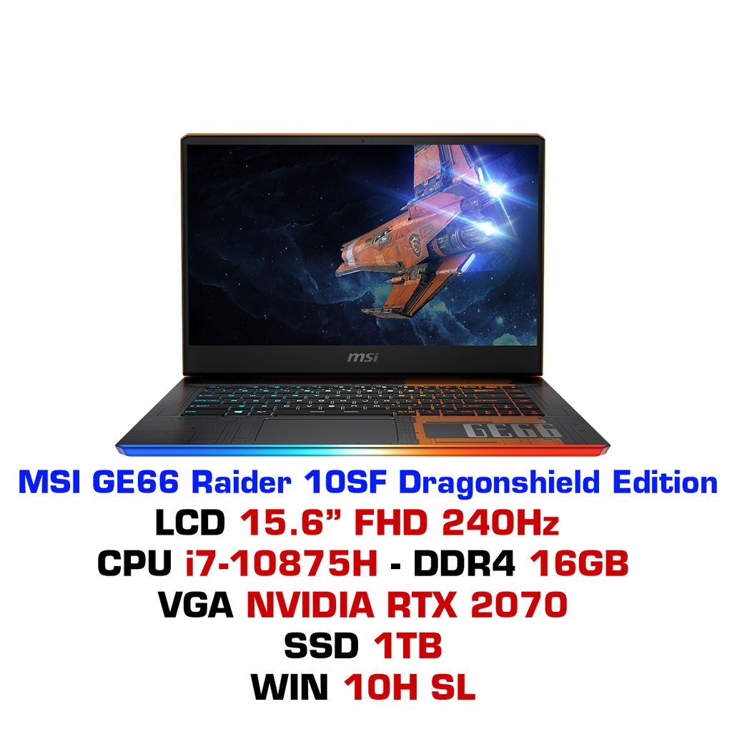 Laptop gaming MSI GE66 Raider 10SF 483VN Dragonshield Edition – GEARVN.COM