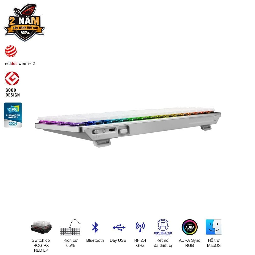 Bàn phím cơ Asus ROG Falchion RX Low Profile Red Switch – GEARVN.COM