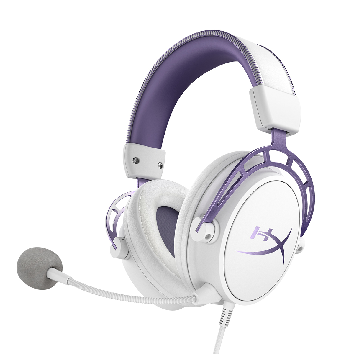 Tai Nghe Gaming HyperX Cloud Alpha White Purple Edition – GEARVN.COM
