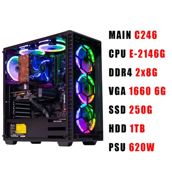 Máy Workstation GVN Xeon E-2146G Ver2 – GEARVN.COM