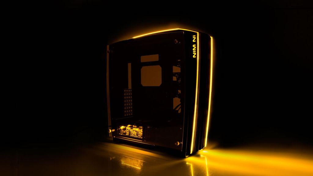 Case INWIN H-Frame 2.0 Black/ Amber LED Light giá rẻ – GEARVN.COM