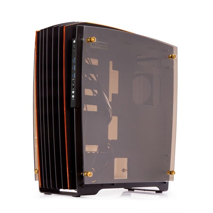 Case INWIN H-Frame 2.0 Black/ Amber LED Light giá rẻ – GEARVN.COM