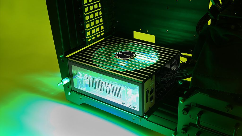 Case INWIN H-Frame 2.0 Black/ Green LED Light giá rẻ – GEARVN.COM