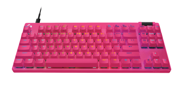 Bàn phím Logitech PRO X TKL RAPID Magenta – GEARVN.COM