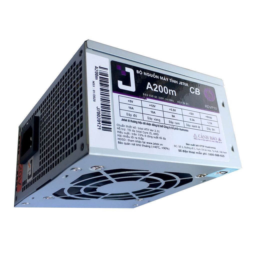 Nguồn máy tính mini Jetek A200M 200W chính hãng, giá rẻ – GEARVN.COM
