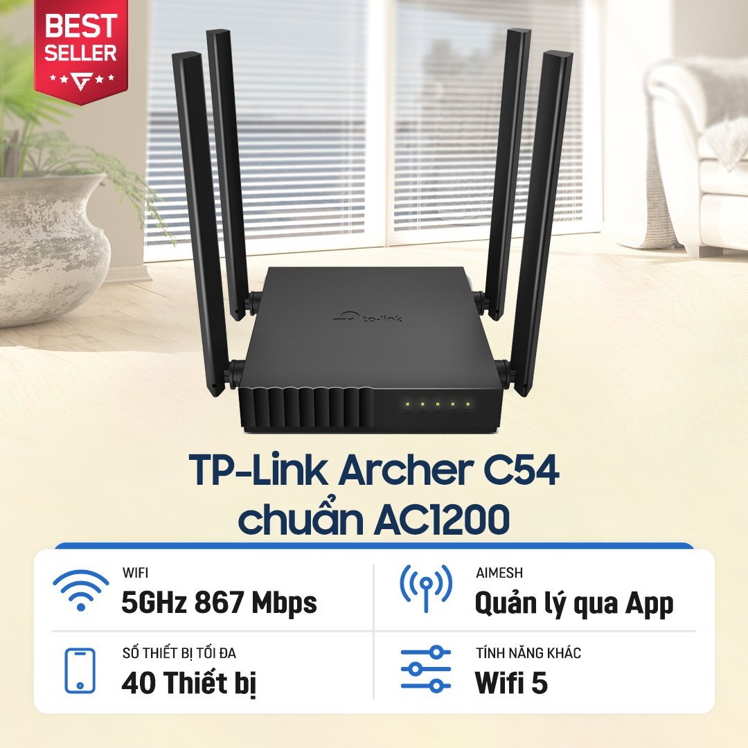 Thiết bị mạng TP-Link Archer C54 chính hãng, giá rẻ – GEARVN.COM