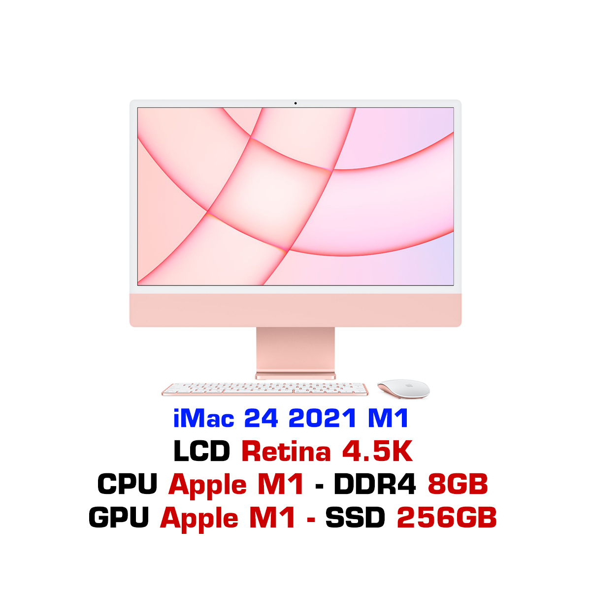 iMac 24 2021 M1 7GPU 8GB 256GB MJVA3SA /A - Pink chính hãng giá rẻ ...