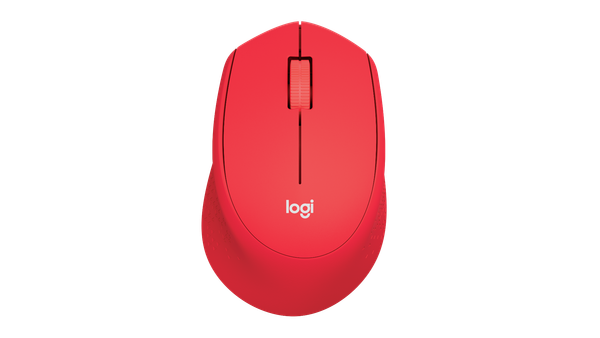 Chuột không dây Logitech M331 Silent Red, giảm 90% tiếng ồn – GEARVN.COM