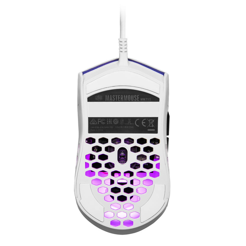 Chuột CoolerMaster MM711 RGB White Matte chính hãng, giá rẻ – GEARVN.COM