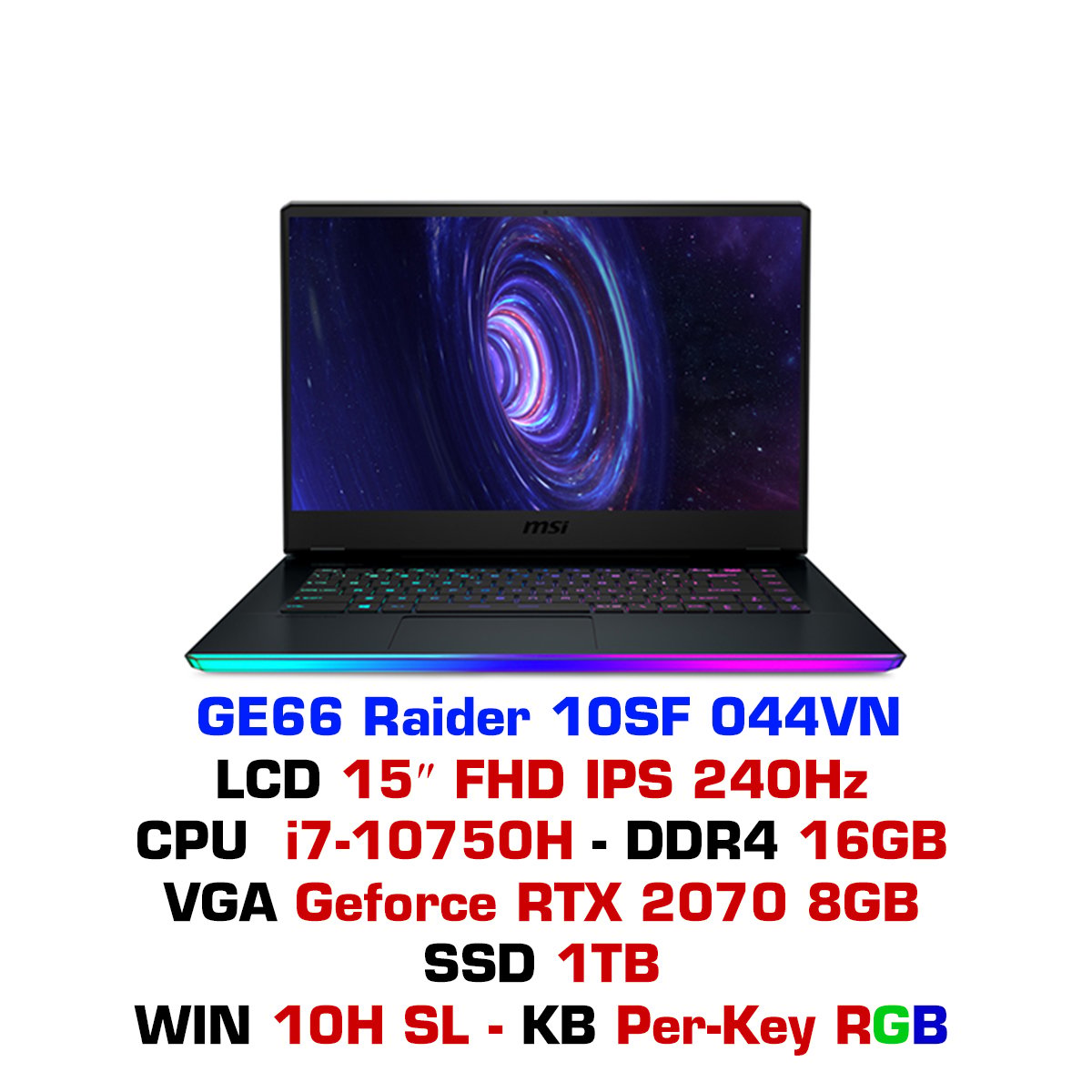 Laptop Gaming MSI MSI GE66 Raider 10SF 044VN – GEARVN.COM