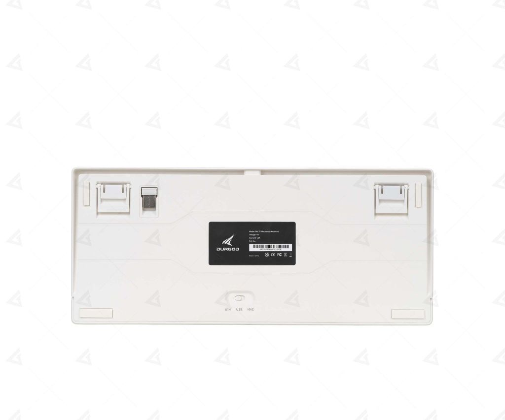 Bàn phím Durgod MK 75 White Red Switch chính hãng – GEARVN.COM