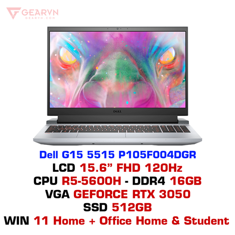 Laptop gaming Dell G15 5515 P105F004DGR chính hãng – GEARVN.COM