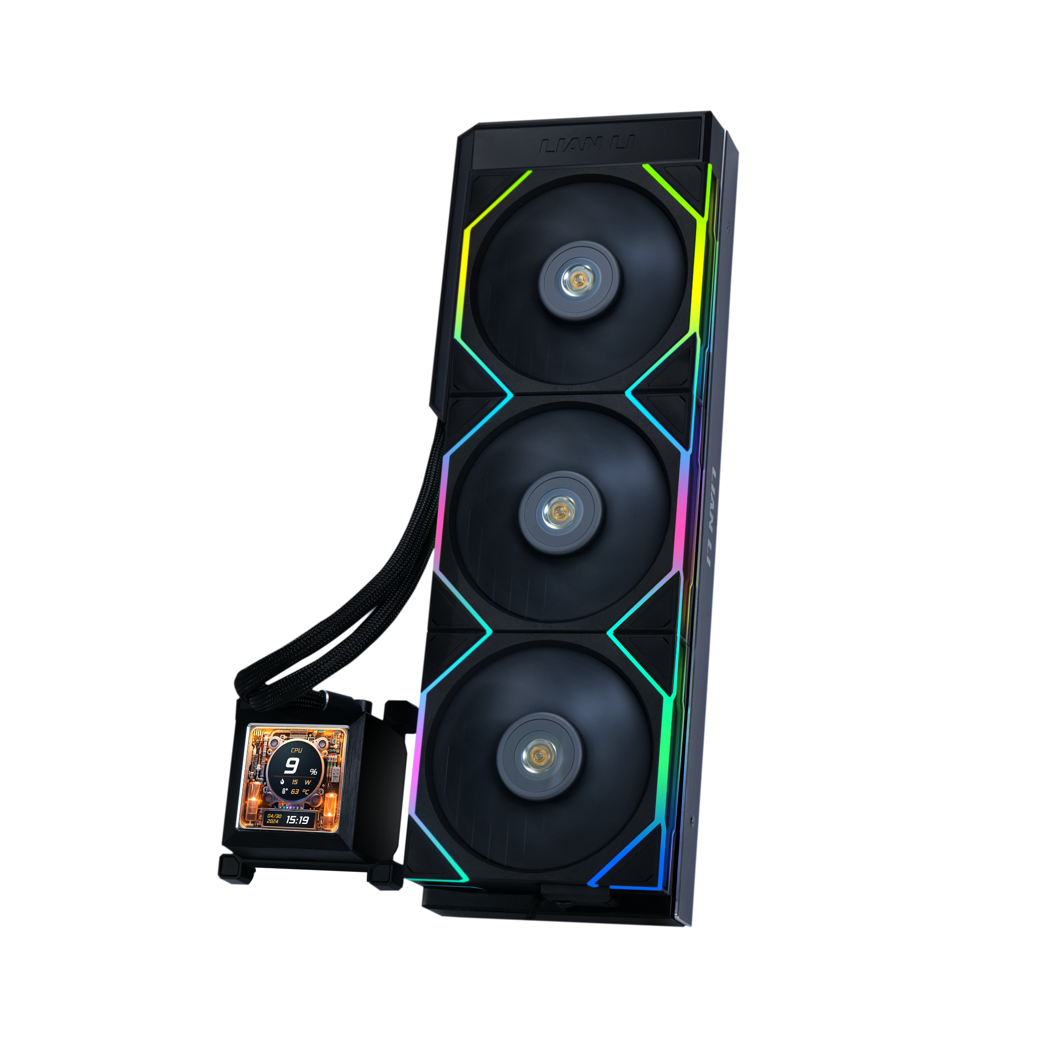 Tản nhiệt AIO Lian Li HydroShift LCD 360TL Black – GEARVN.COM