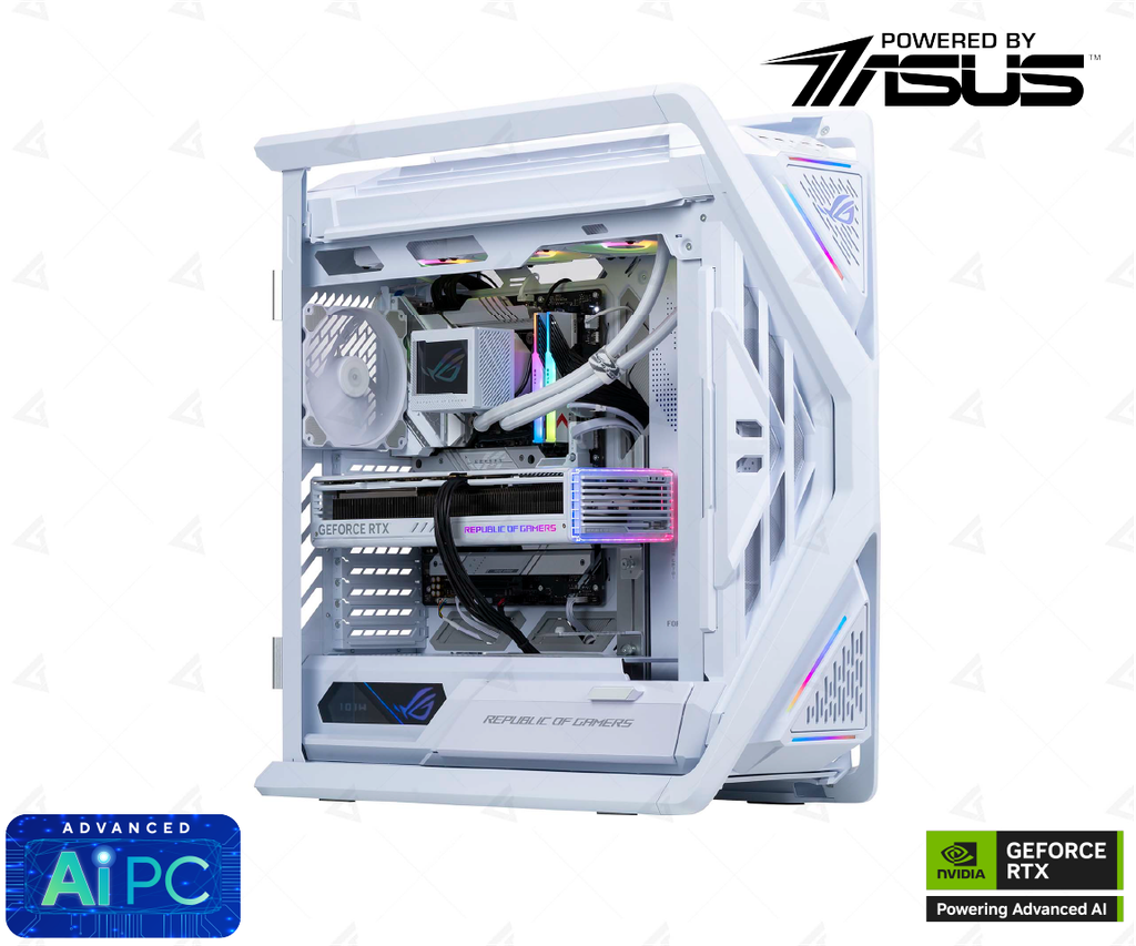 PC GVN x ASUS ROG Hyperion White (Intel i9-14900K/ VGA RTX 4090 ...