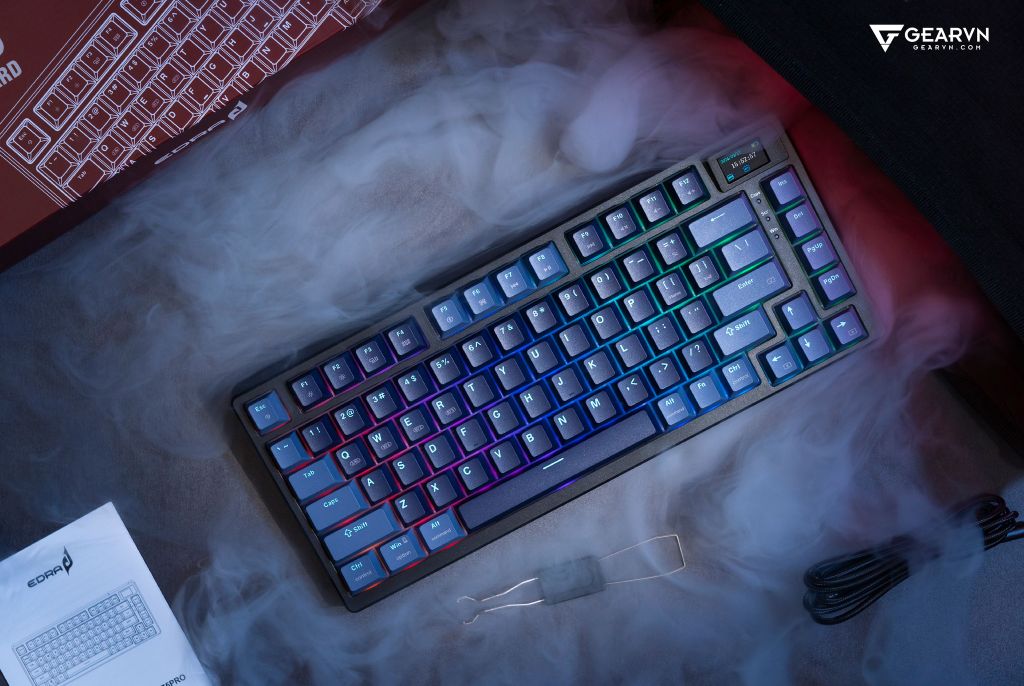 Bàn phím cơ E-Dra không dây EK375 Pro Alpha Brown Switch – GEARVN.COM