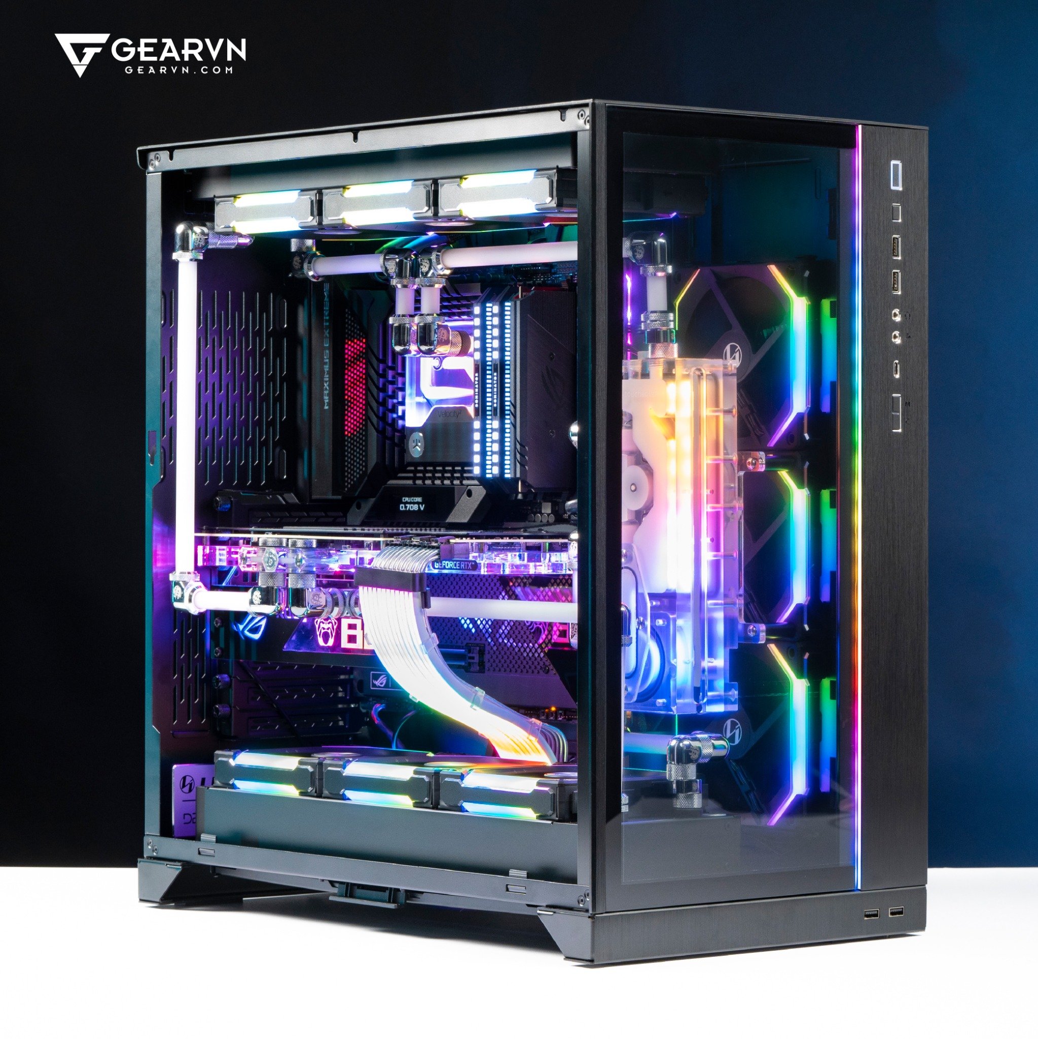 Máy tính chơi game - PC gaming GVN POSEIDON 7 i3080 – GEARVN.COM