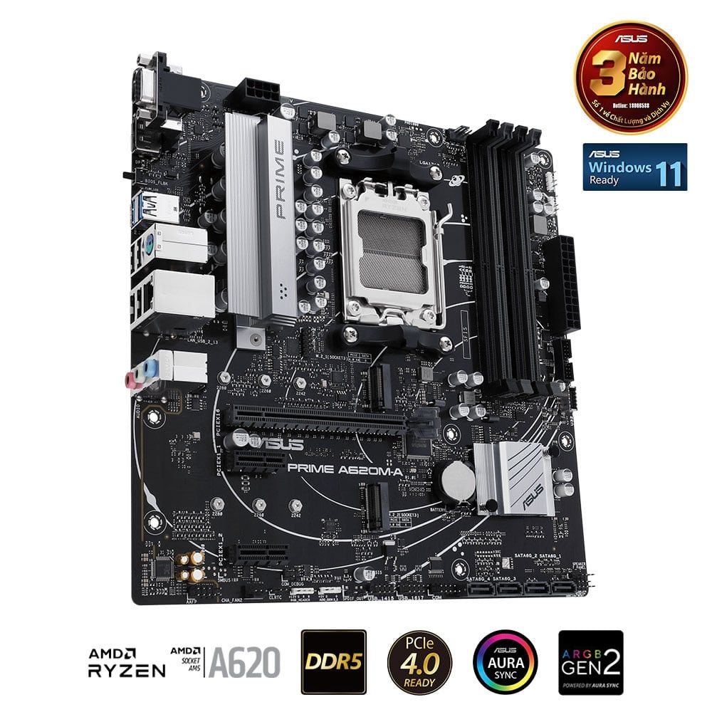 Mainboard ASUS PRIME A620M-A chính hãng giá rẻ – GEARVN.COM