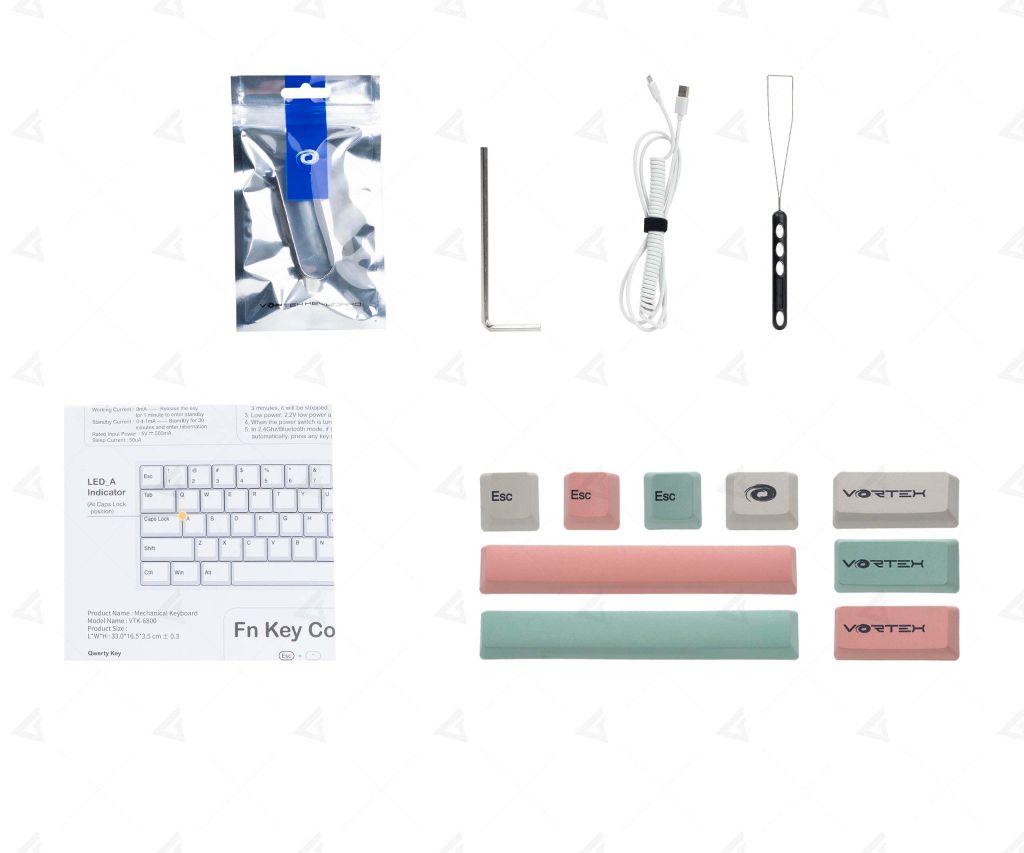 Bàn Phím Cơ Vortex PC66 68 Key Red Switch chính hãng, giá rẻ – GEARVN.COM