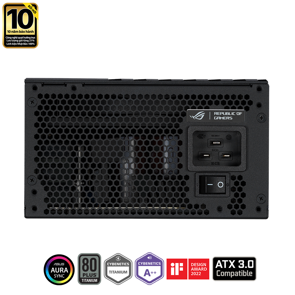 Nguồn máy tính ASUS ROG Thor 1600T GAMING- 80 Plus Platinum - Full Mod ...