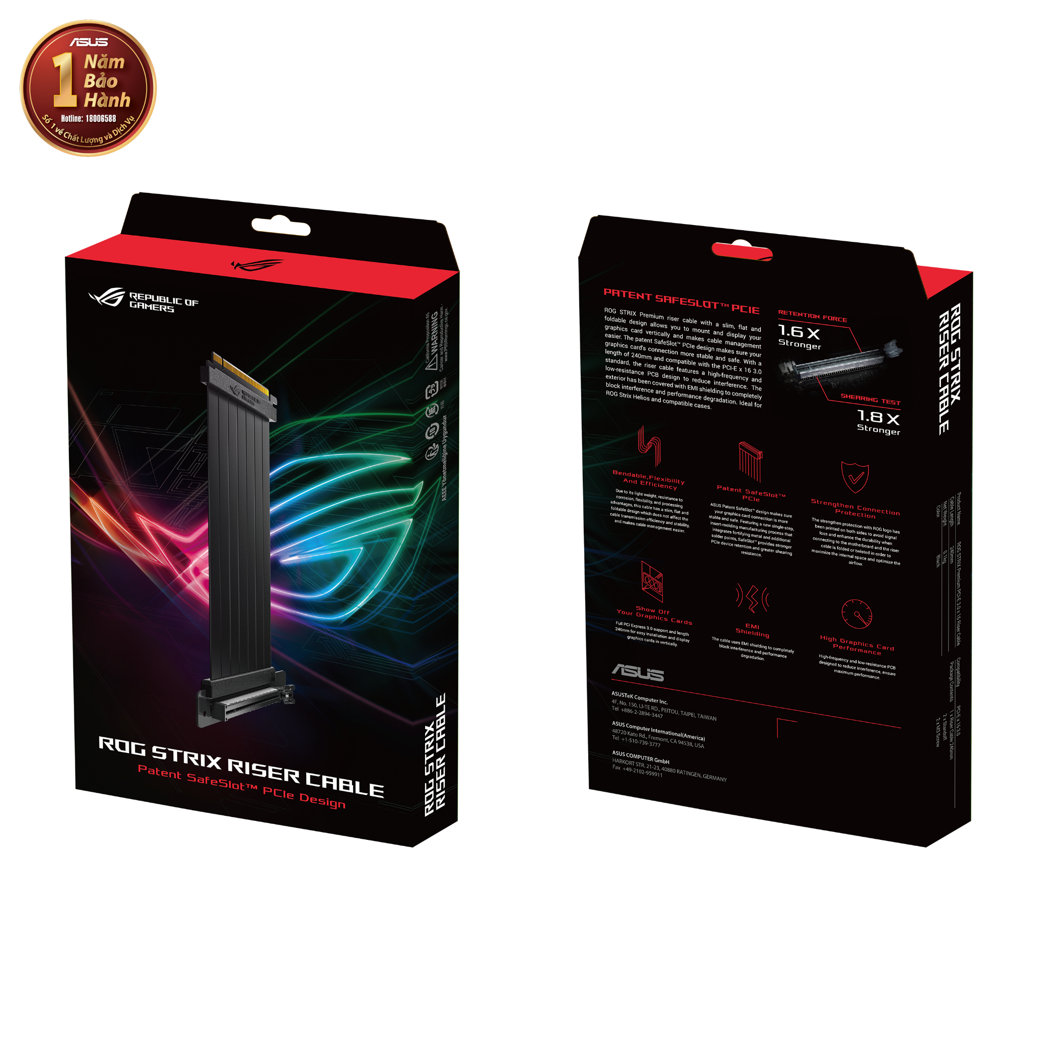 Asus ROG Strix Riser Cable - Dựng card đồ họa giá rẻ – GEARVN.COM