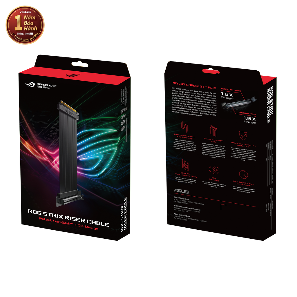 Asus ROG Strix Riser Cable - Dựng card đồ họa giá rẻ – GEARVN.COM