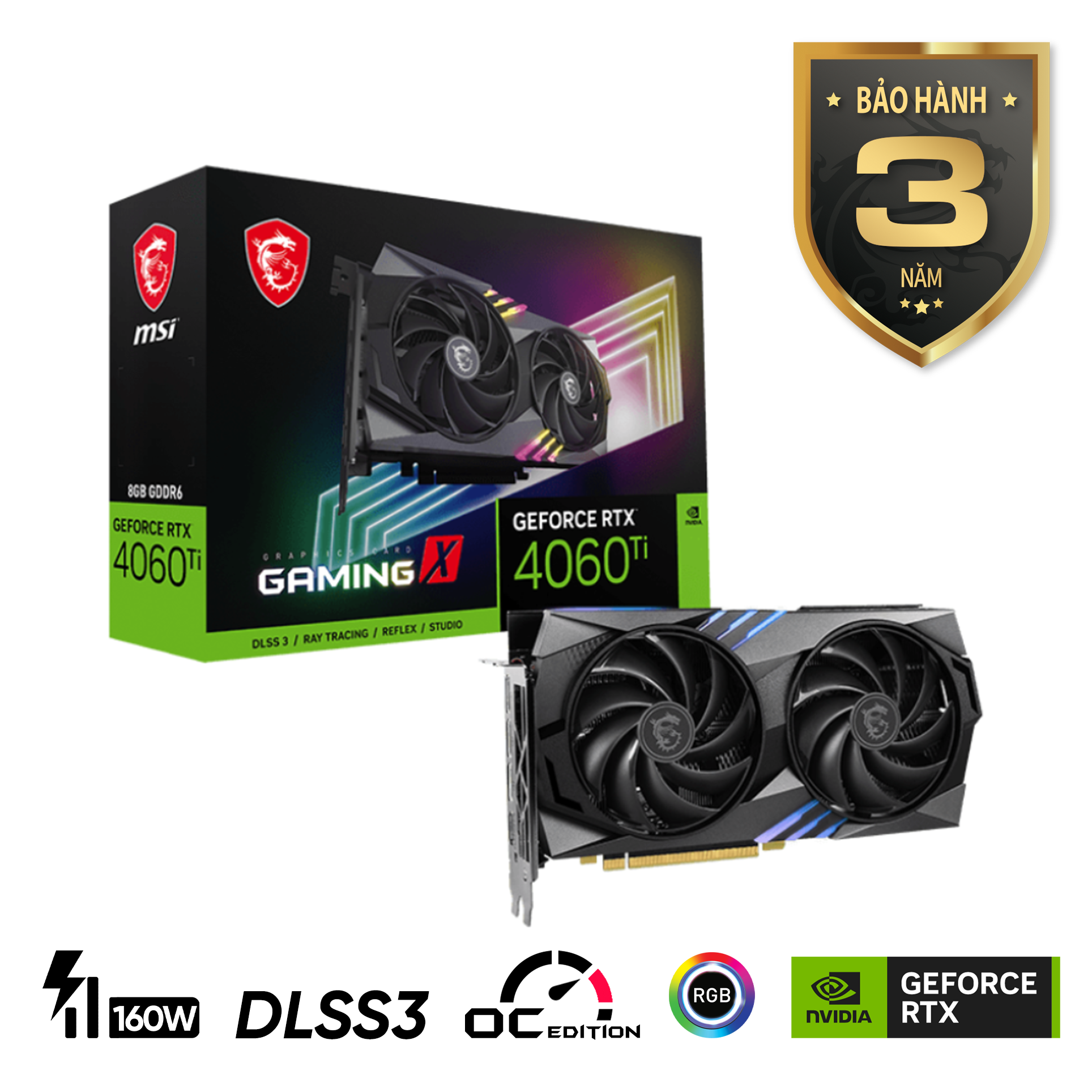 VGA MSI GeForce RTX 4060 Ti GAMING X 8G chính hãng – GEARVN.COM VGA MSI GeForce RTX 4060 Ti GAMING X 8G chính hãng – GEARVN.COM