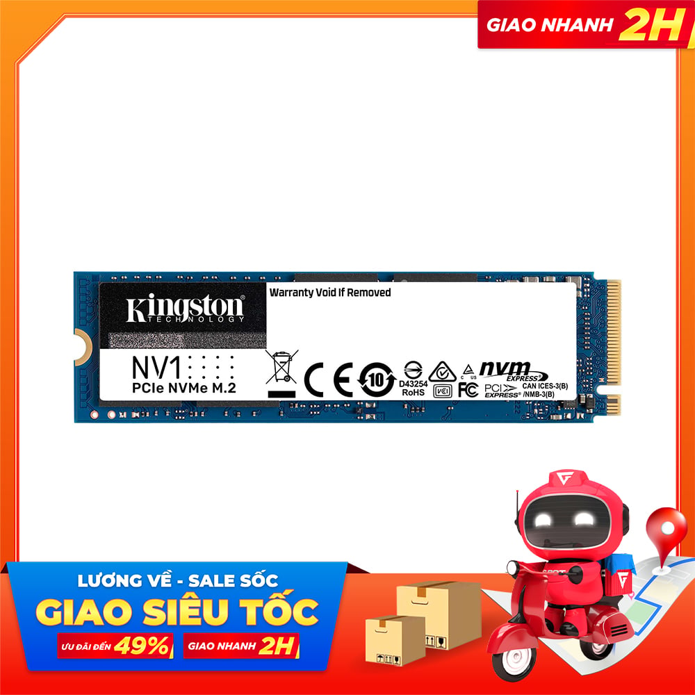 SSD Kingston NV1 500GB M.2 PCIe NVMe chính hãng, giá rẻ – GEARVN.COM