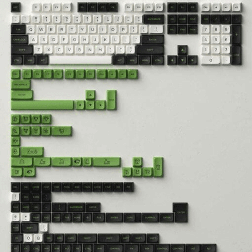 AKKO Keycap set – Panda (PBT Double-Shot / MDA profile / 227 nút ...