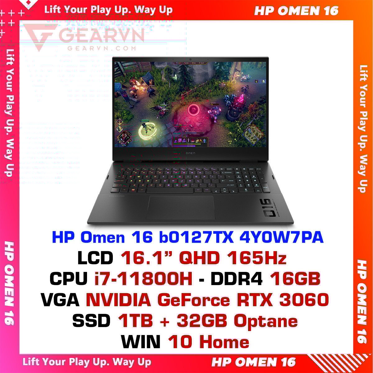 Laptop gaming HP Omen 16 b0127TX 4Y0W7PA chính hãng – GEARVN.COM