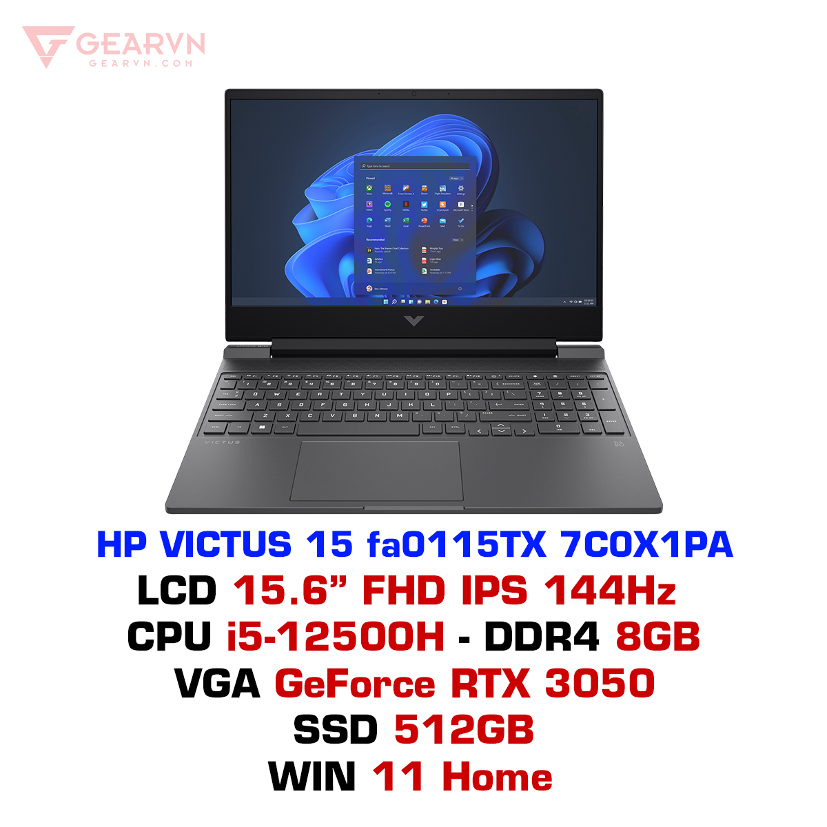 Laptop gaming HP VICTUS 15 fa0115TX 7C0X1PA giá rẻ – GEARVN.COM