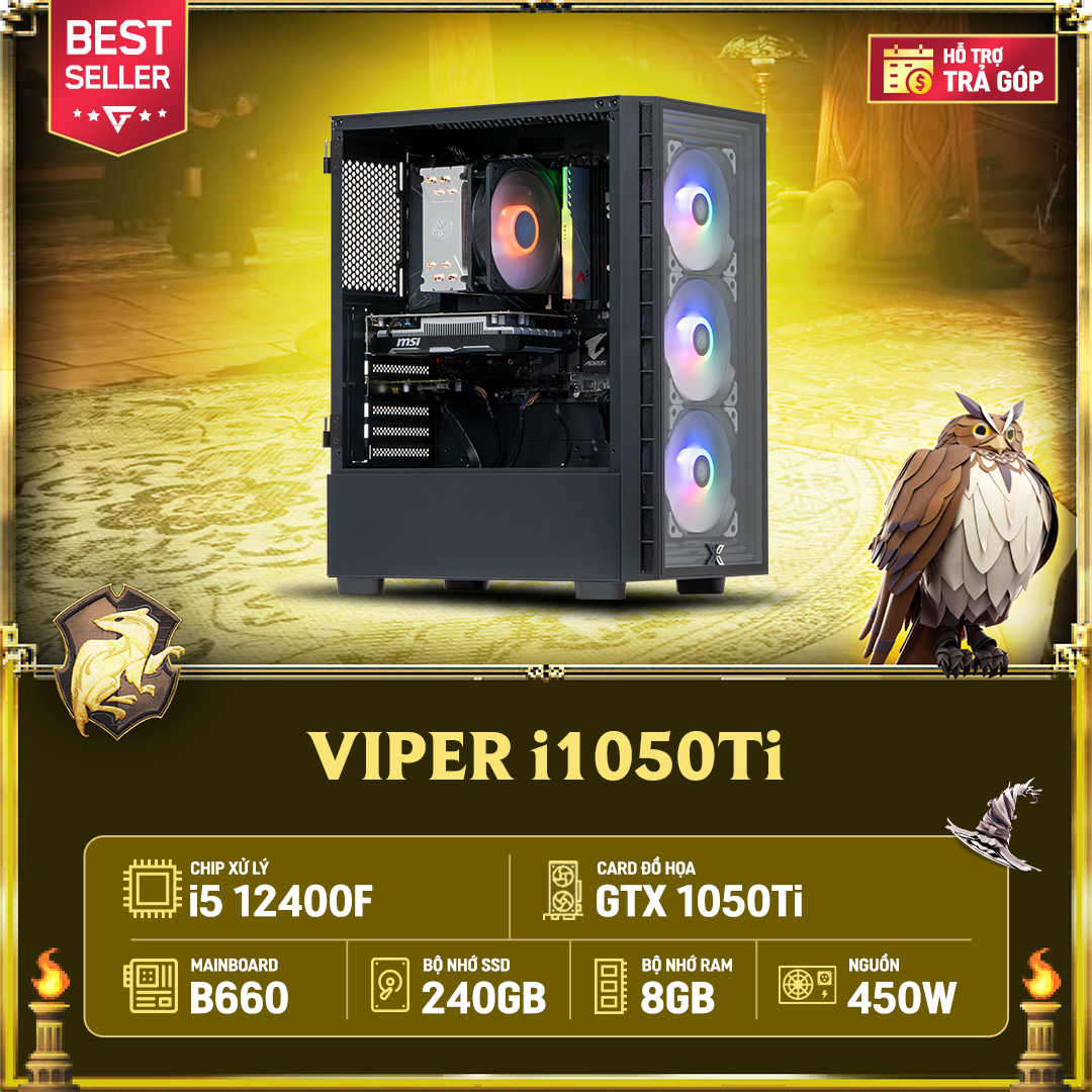 Máy Bộ Chơi Game - PC Gaming GVN VIPER i1050Ti – GEARVN.COM