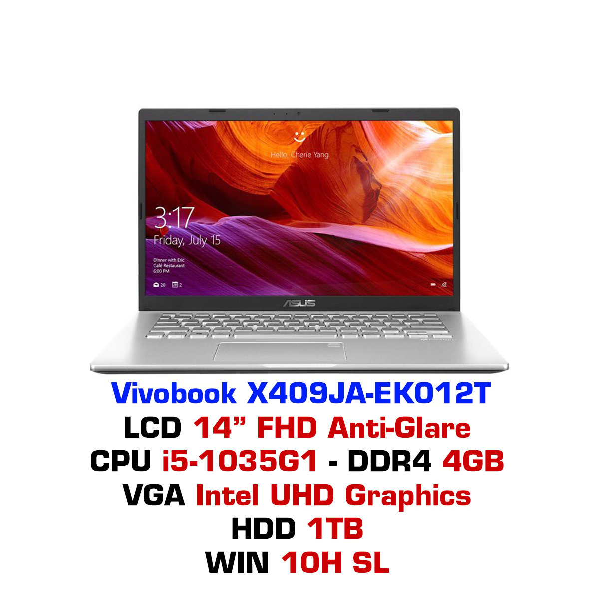 Laptop Asus Vivobook X409JA-EK012T (SILVER) – GEARVN.COM