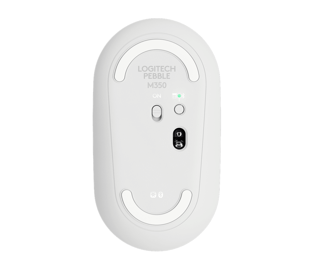 Chuột không dây Logitech M350 Pebble White chính hãng giá rẻ – GEARVN.COM