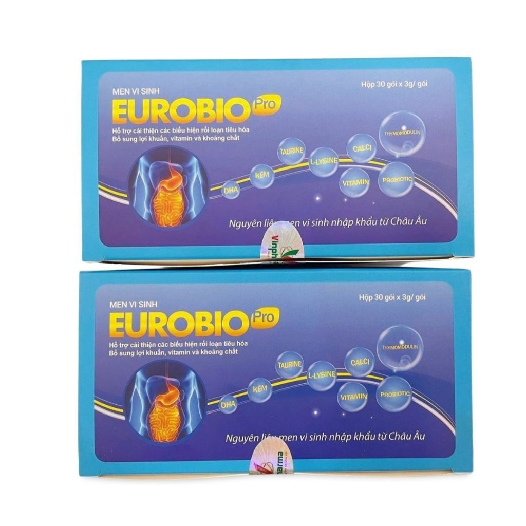 MEN VI SINH EUROBIO Pro HỘP 30 GÓI HỖ TRỢ TIÊU HOÁ