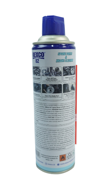 Dung dịch vệ sinh linh kiện & thắng xe REXCO 82 SPARE PARTS & BRAKE CL