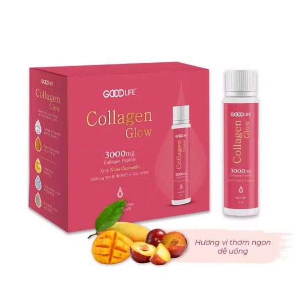 GOODLIFE - Hộp 10 chai nước Collagen Glow 3000mg Plus Vitamin C & Nano ...