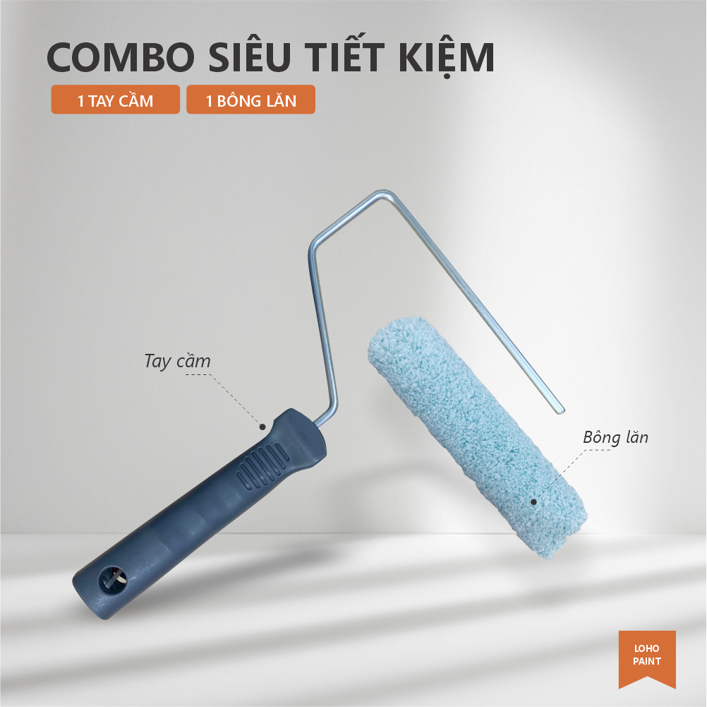 Combo 1 tay cầm và 1 bông lăn sơn– Loho House