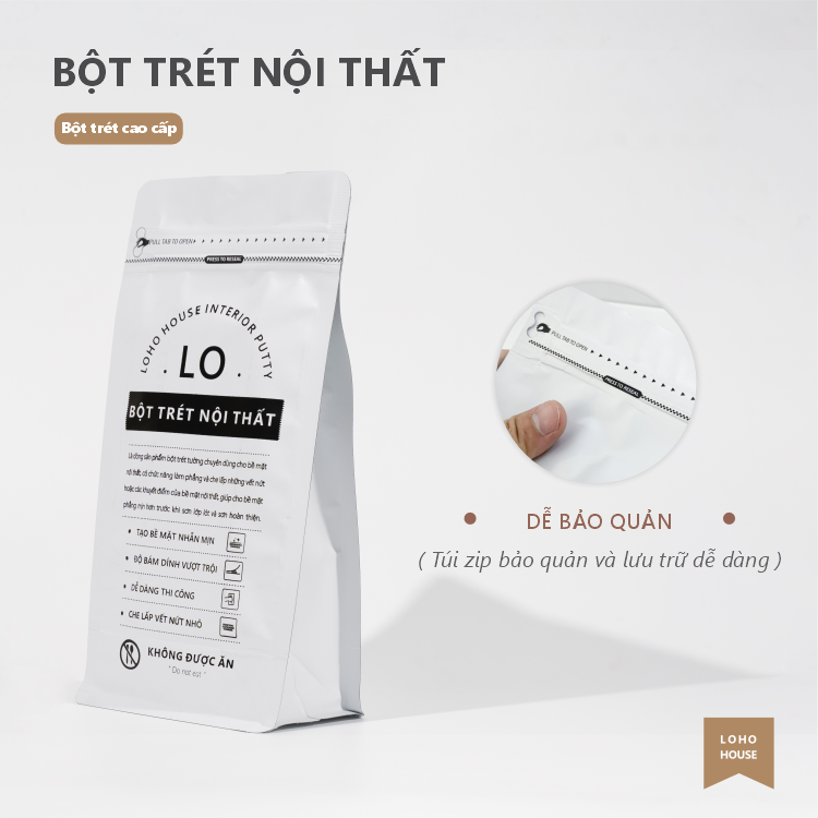 Bột trét tường nội thất cao cấp Loho House | LOHO INTERIOR PUTTY