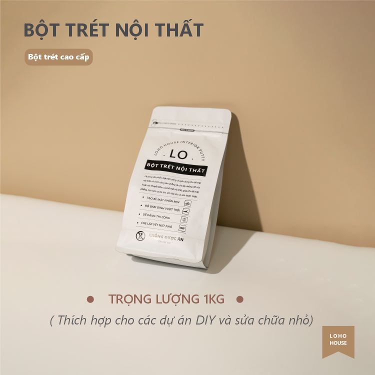 Bột trét tường nội thất cao cấp Loho House | LOHO INTERIOR PUTTY