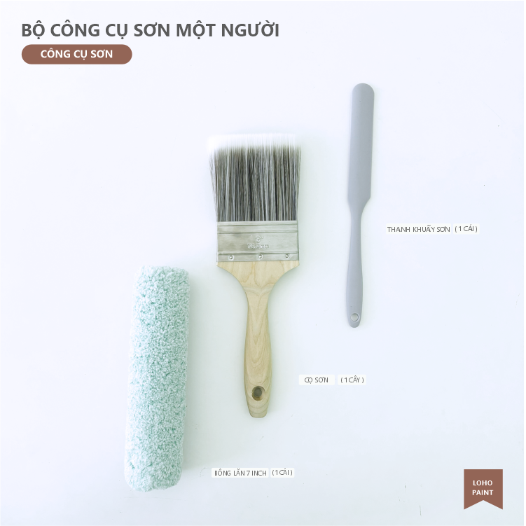 BỘ CÔNG CỤ SƠN 1 NGƯỜI– Loho House