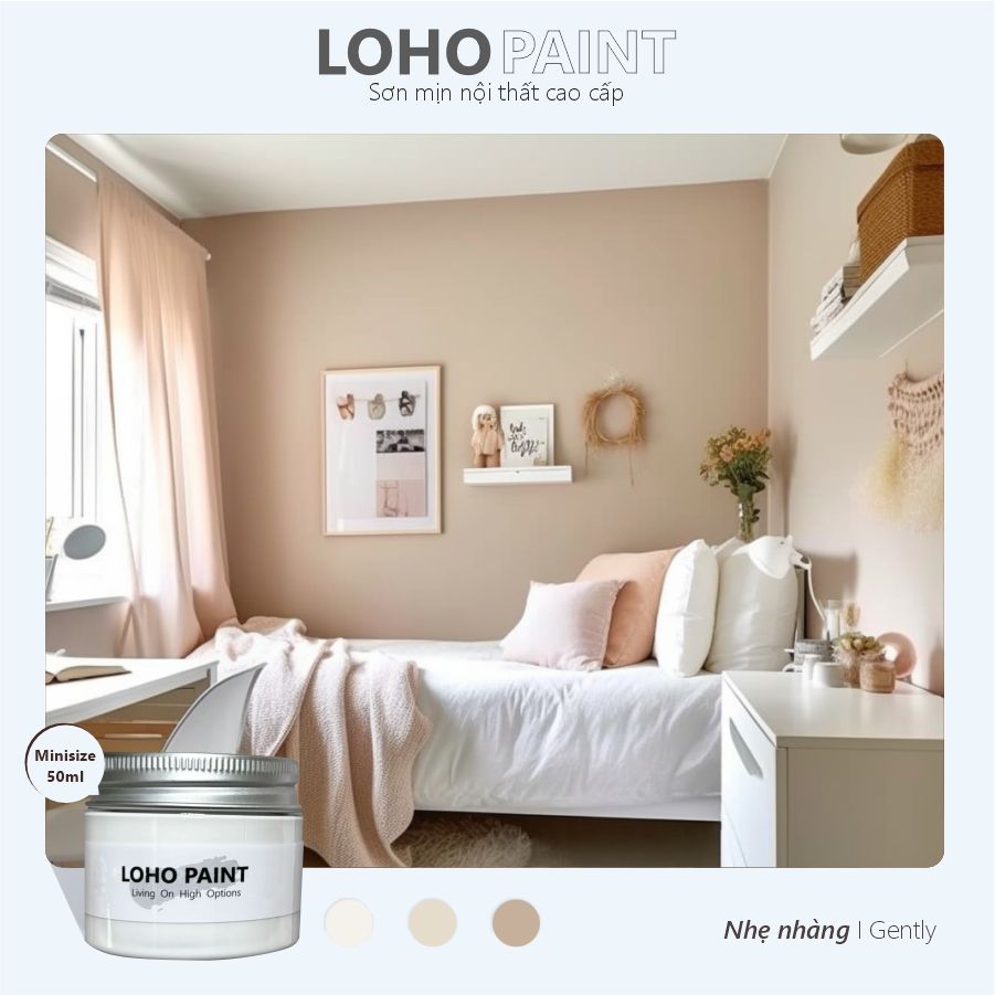 Sơn minisize tone màu be | Lon sơn trải nghiệm– Loho House